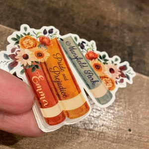 Jane Austen Book Set Vinyl Sticker - Etsy