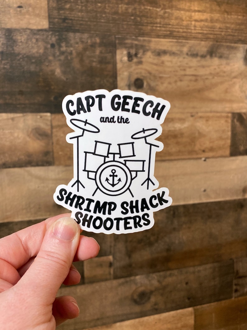Captain Geech and the Shrimp Shack Shooters Vinyl Sticker / - Etsy
