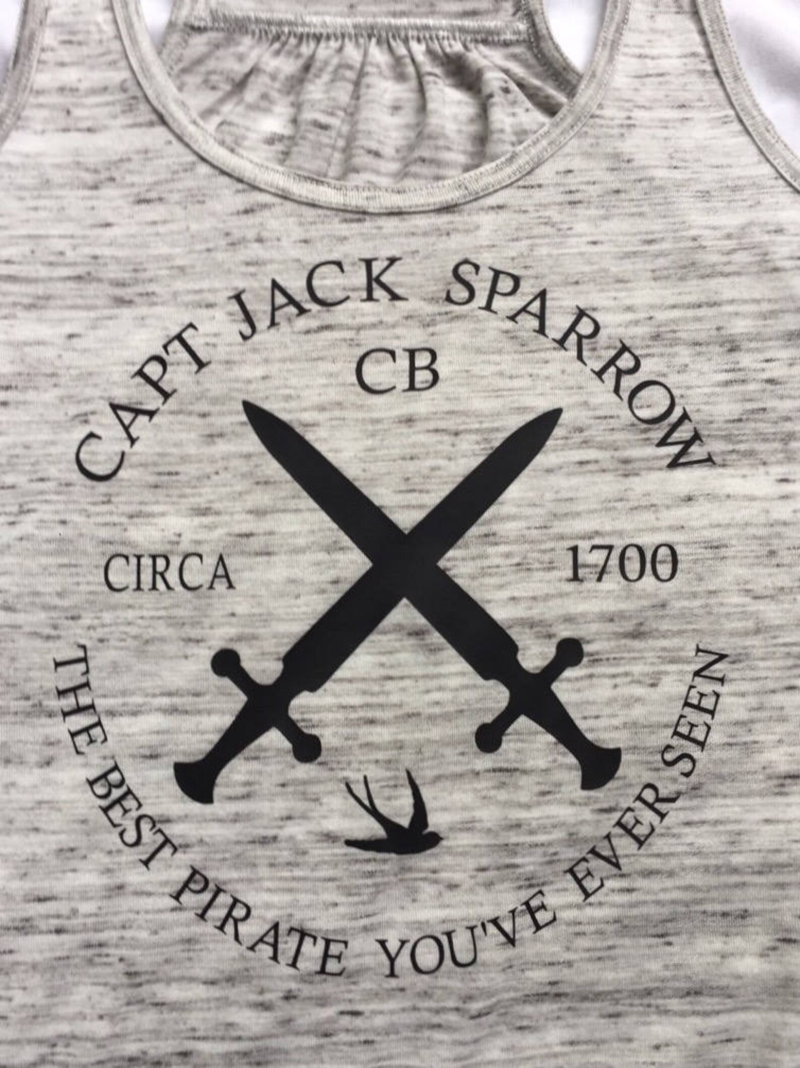Captain Jack Sparrow Logo Tankpirates Of The Caribbeanpiraat Etsy