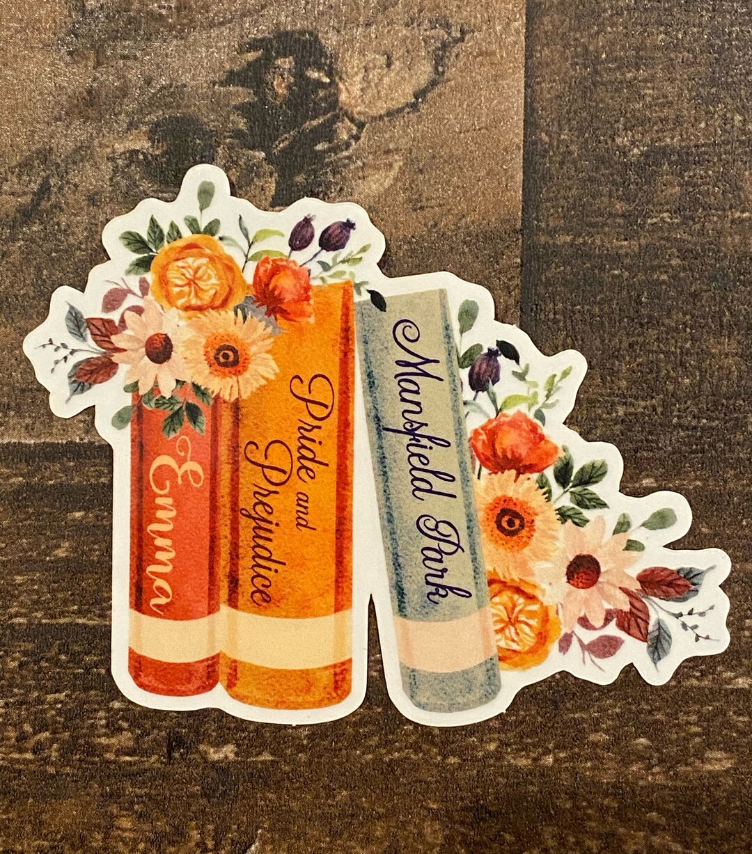 Jane Austen Book Set Vinyl Sticker - Etsy