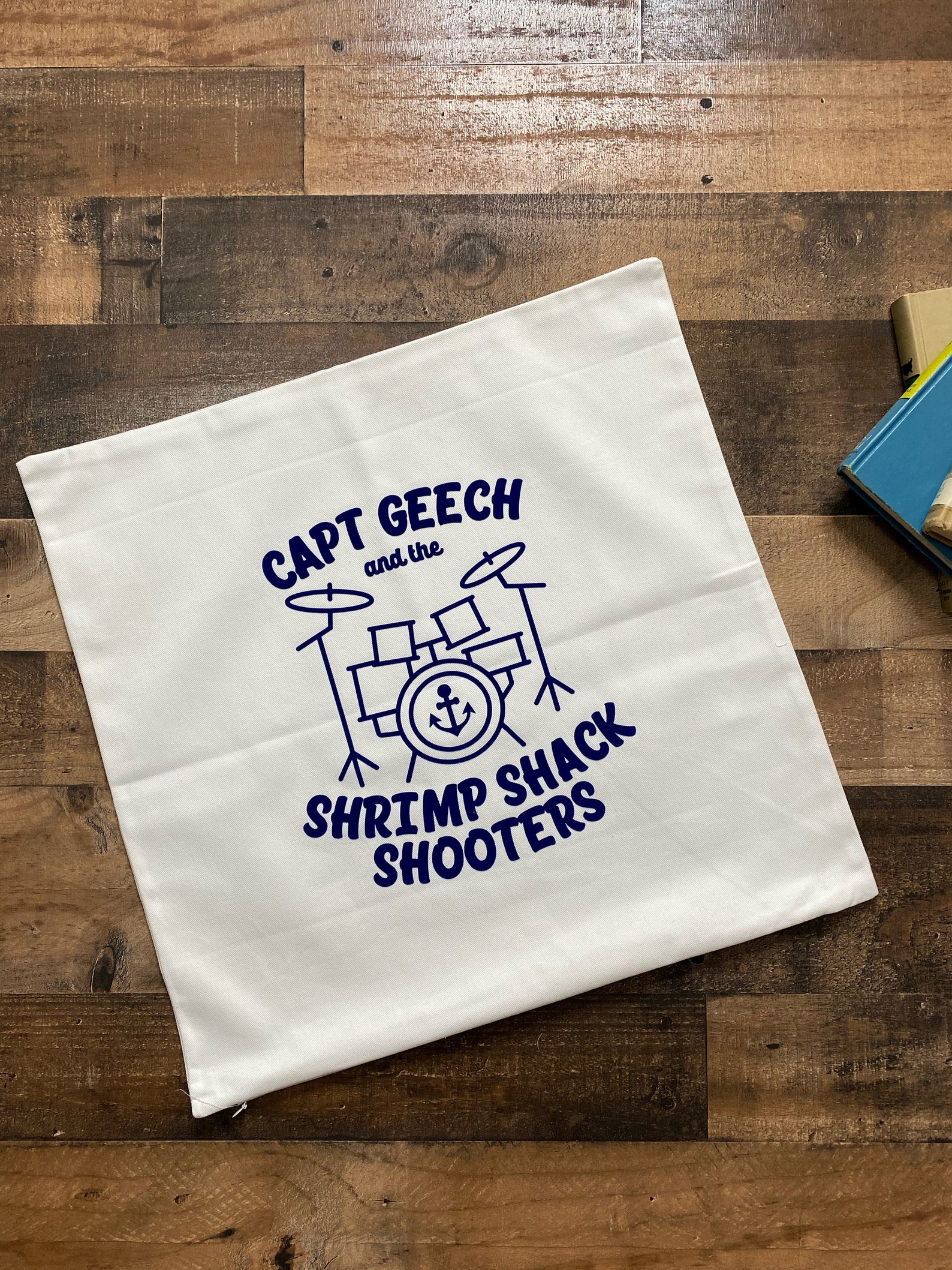 Captain Geech and the Shrimp Shack Shooters Throw Pillow Cover - Etsy