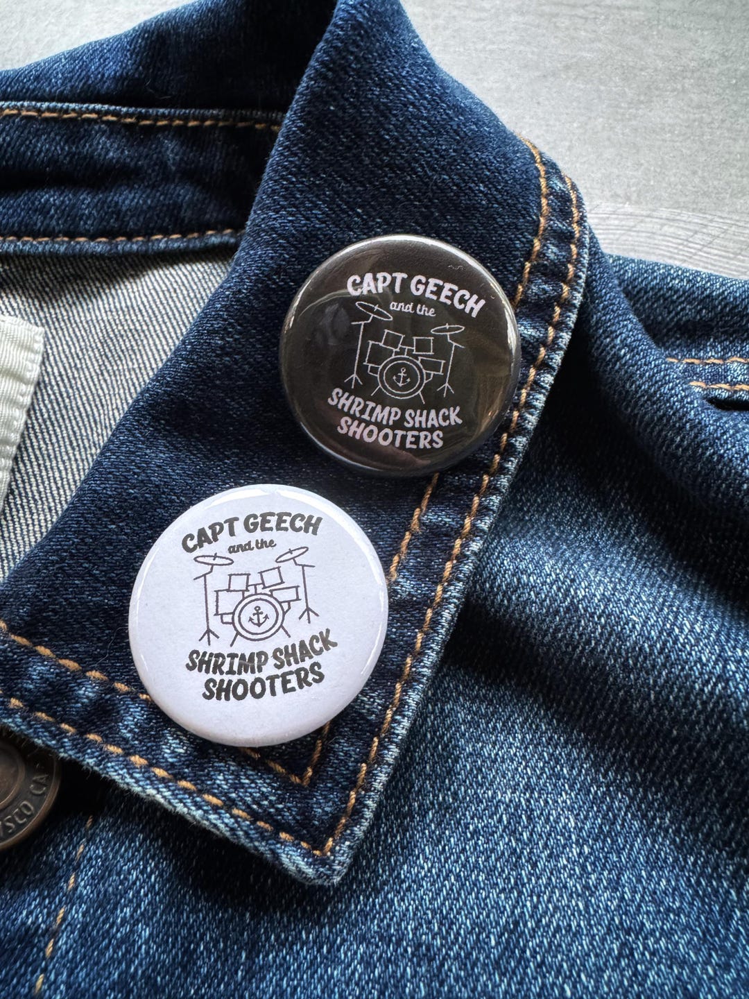 Captain Geech and the Shrimp Shack Shooters Pin Back Button 1.25" - Etsy