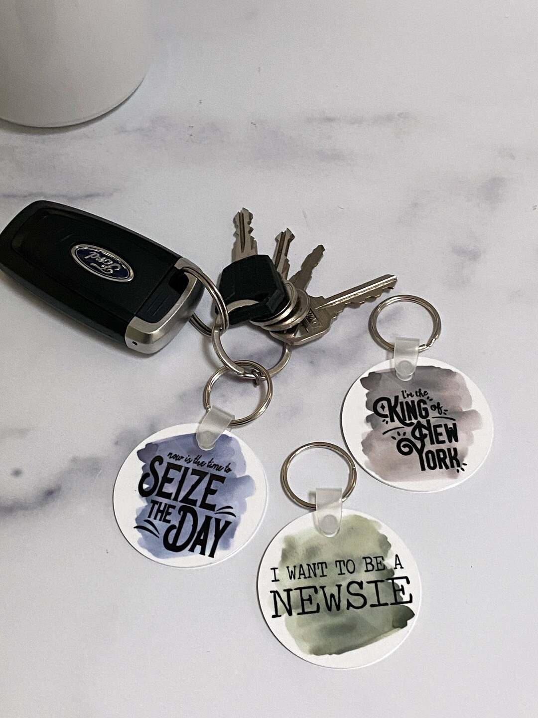 Newsies Inspired Round Metal Keychain - Etsy