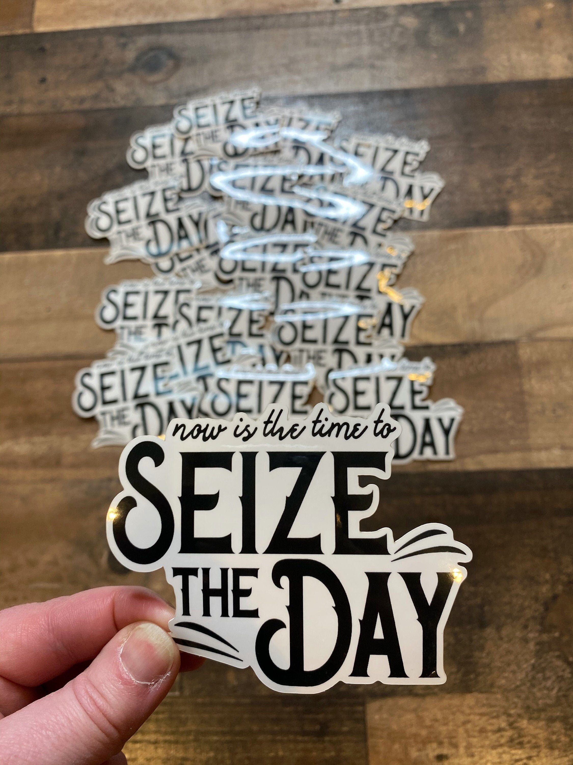 Seize the Day Vinyl Sticker Newsies Inspired - Etsy
