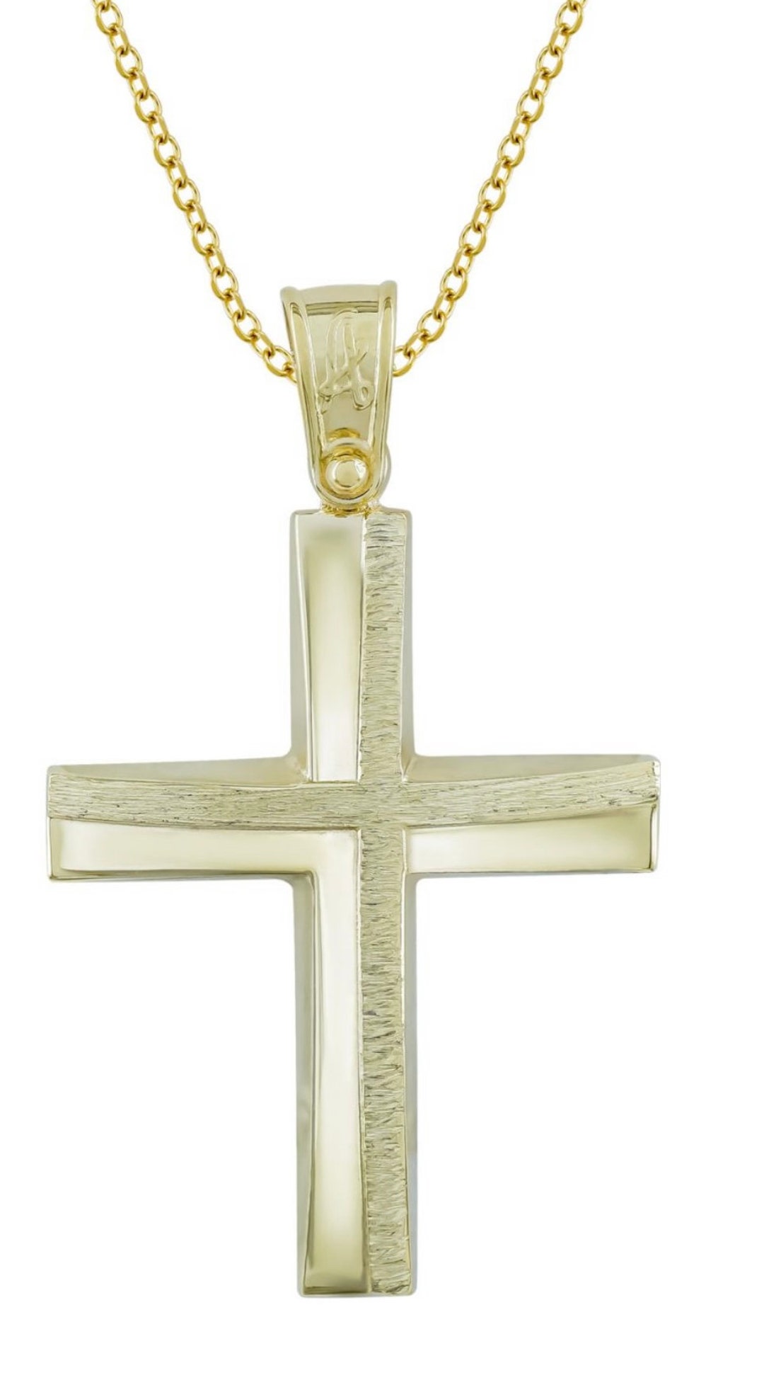 Pure Gold Cross 14 Karat - Etsy