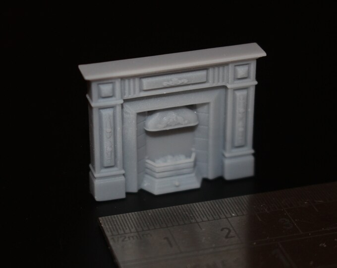 Victorian Fireplace Micro Scale Dollhouse Furniture 1/48 1:48 - Etsy