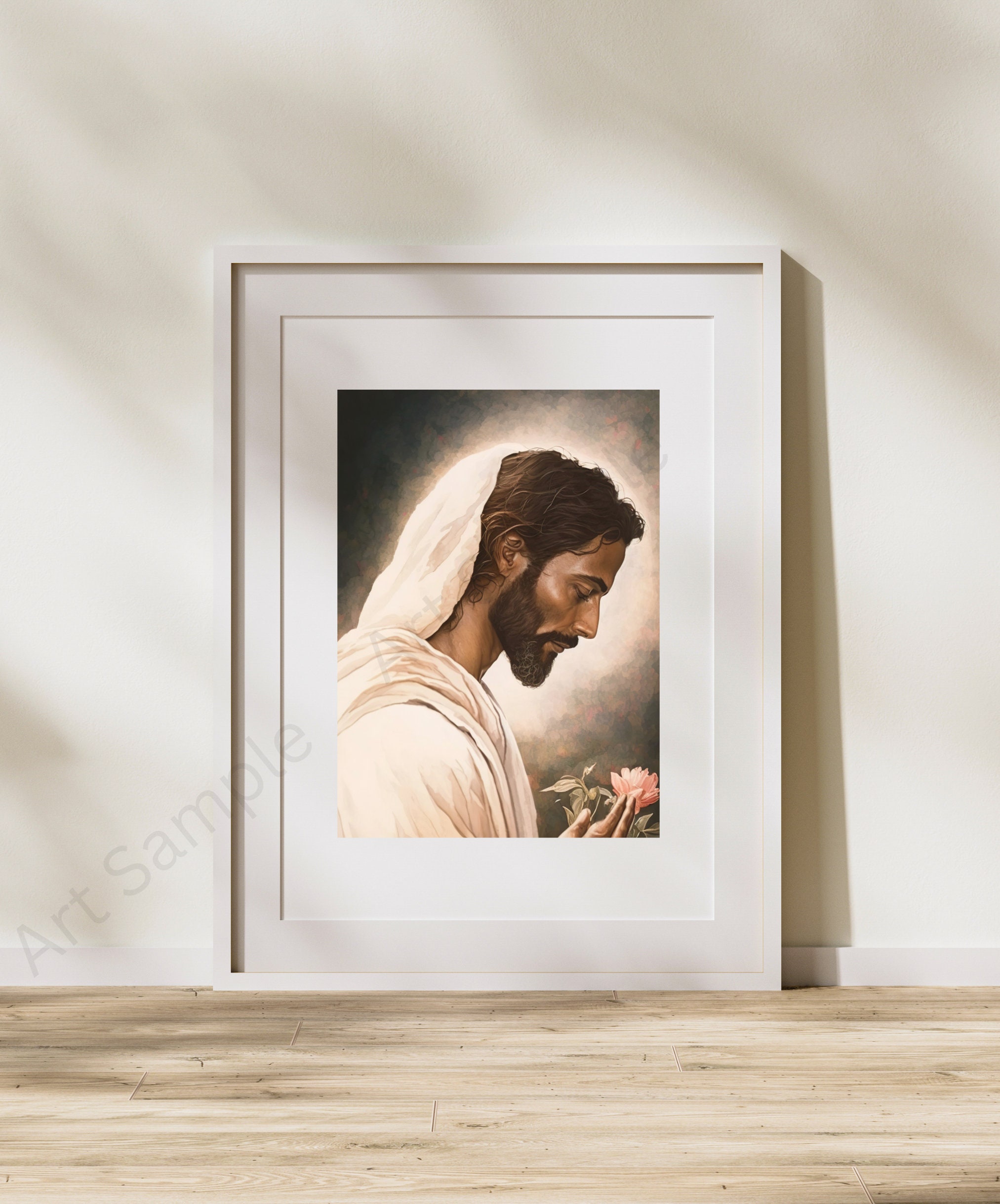 Fine Art Christ Portrait Jesus Christ Side Profile Jesus - Etsy