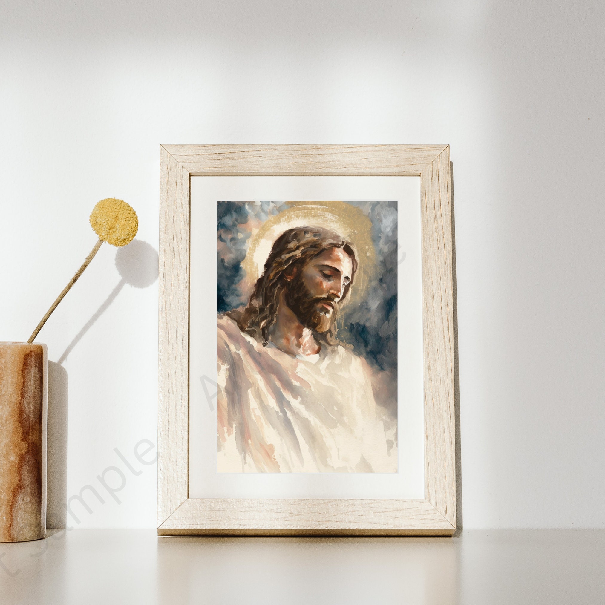 Jesus Portrait | Jesus Wall Art | Jesus Christ Portrait| Jesus Fine Art ...