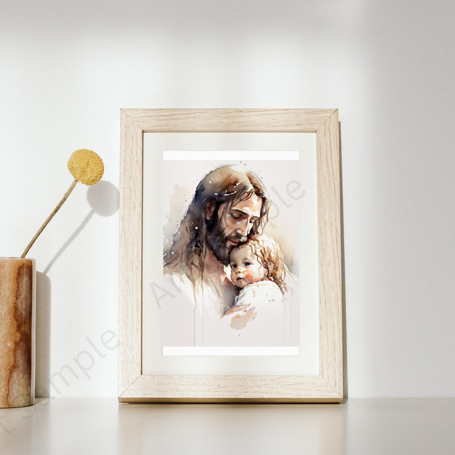 Christ With Baby Child of God Jesus With Baby I Am a - Etsy
