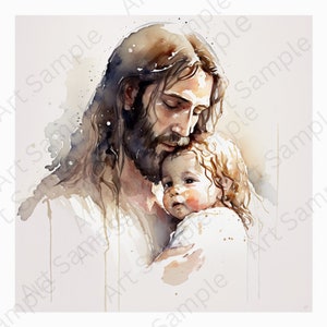Christ With Baby Child of God Jesus With Baby I Am a Child of God Baby ...