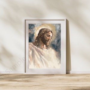 Jesus Portrait | Jesus Wall Art | Jesus Christ Portrait| Jesus Fine Art ...