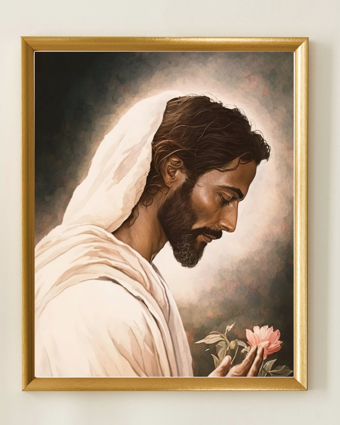 Fine Art Christ Portrait Jesus Christ Side Profile Jesus - Etsy