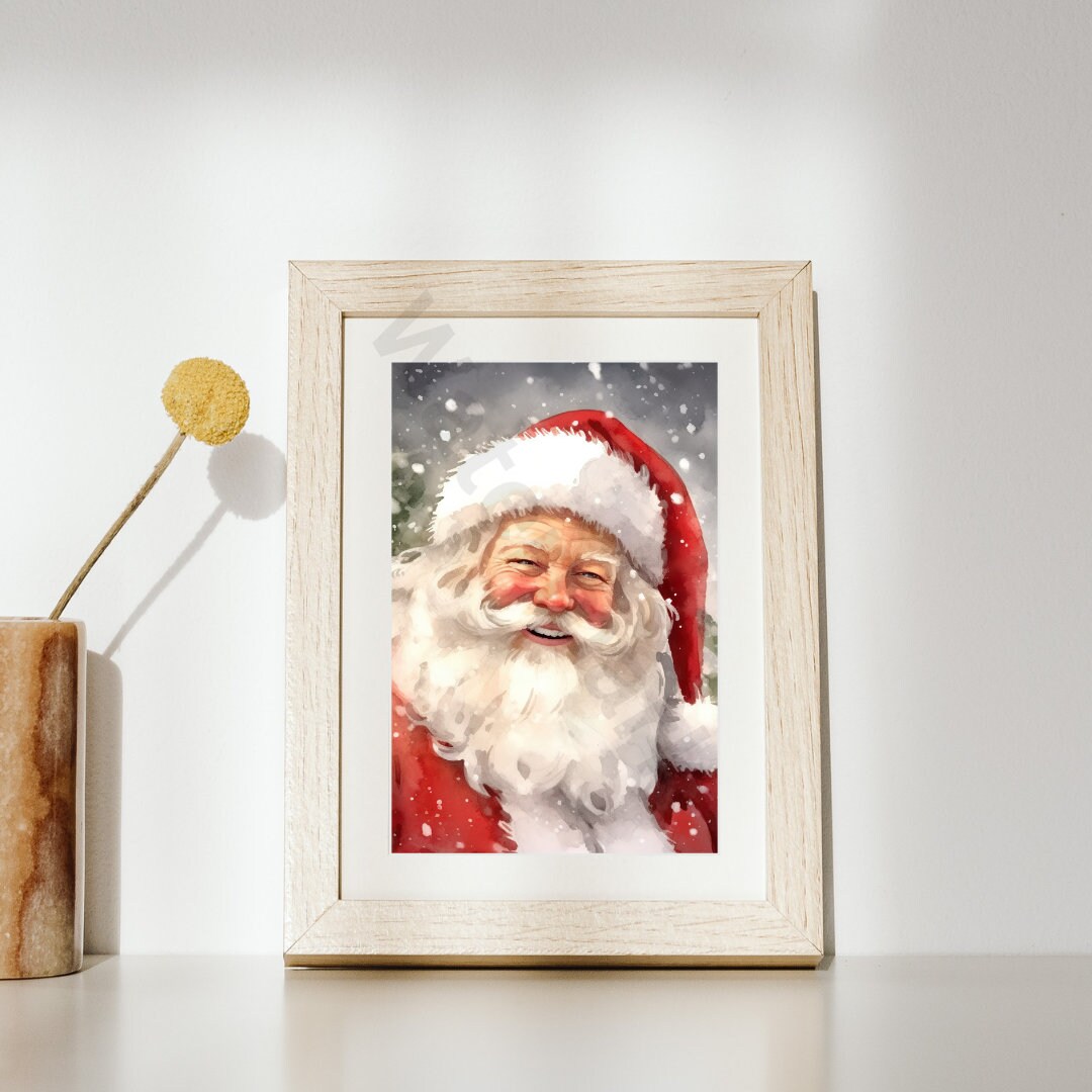 Smiling Santa | Holly Jolly Christmas | Santa Smiling | Vintage Santa ...