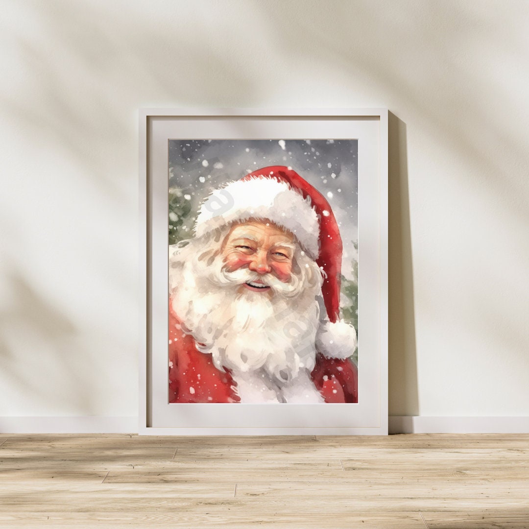 Smiling Santa | Holly Jolly Christmas | Santa Smiling | Vintage Santa ...