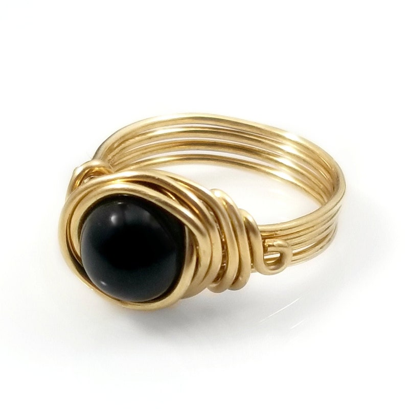 Obsidian Ring - Etsy