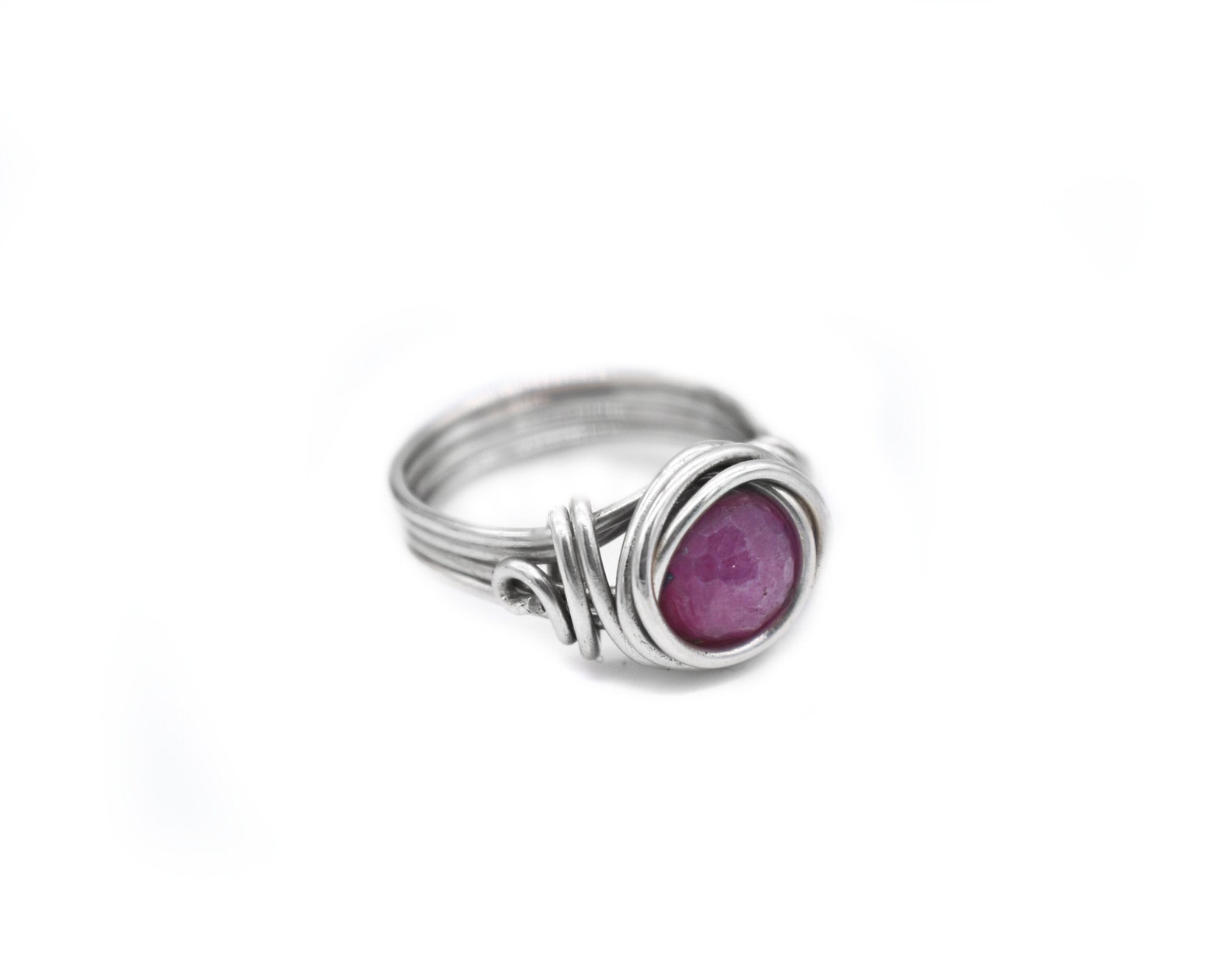 Ruby Ring/ Sterling Silver Ruby Ring/ Reiki Infused/ - Etsy