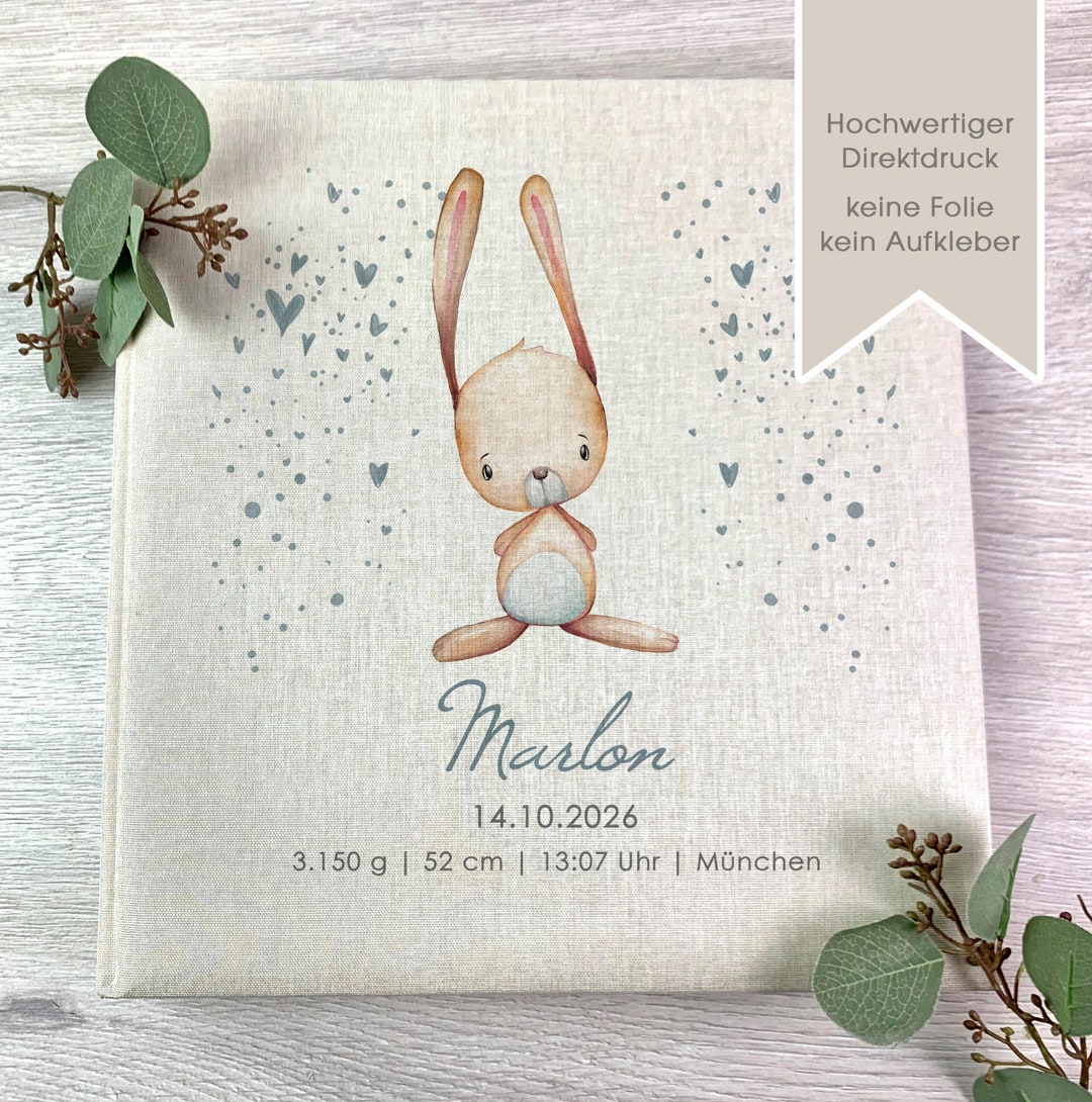Photo Album "marlon", Personalized, Baby, Child, Memory Album, Baby ...