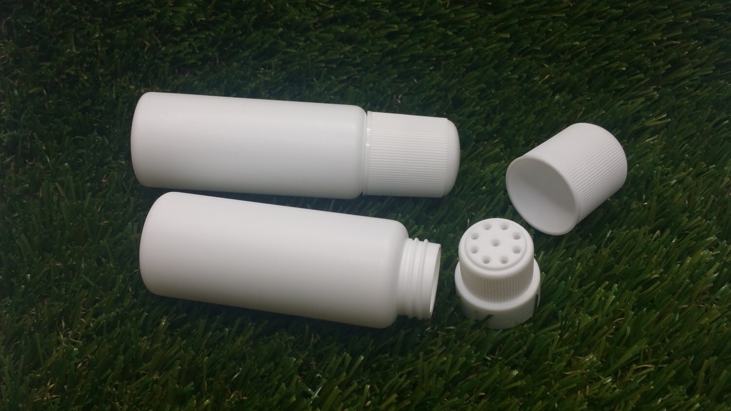 50g Refill White Talcum Powder Bottles (HDPE Plastic) With Screw Top ...