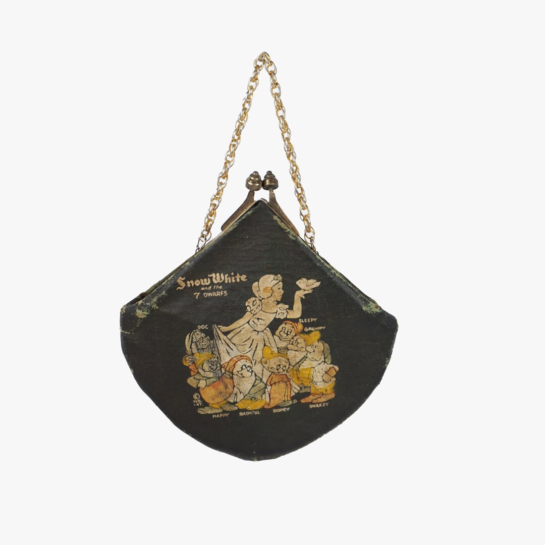 Vintage 1930s Snow White Purse - Walt Disney - Childs Bag - Novelty ...