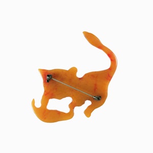 Vintage RARE 1930's Bakelite Brooch - Bakelite Cat Brooch - End of Day ...