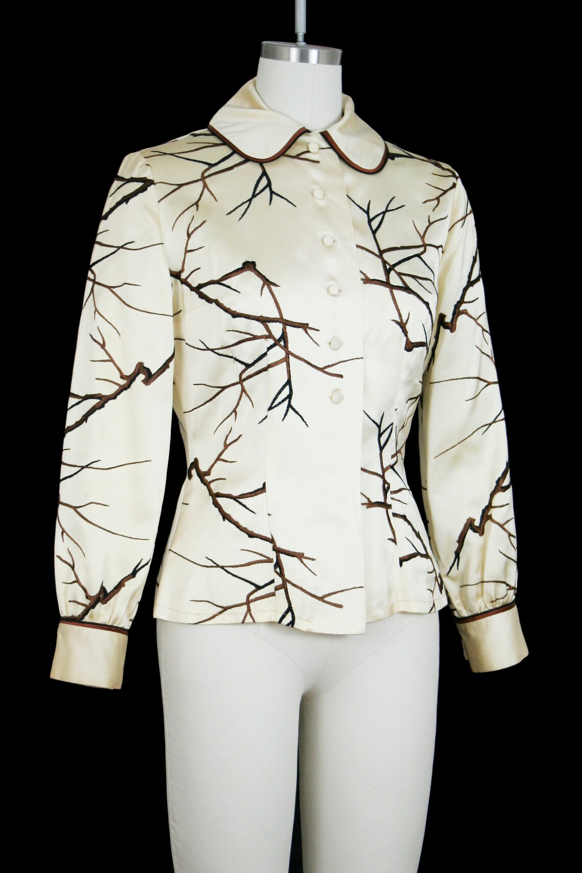 Vintage RARE 1950's Tom Brigance Blouse Embroidered Tree - Etsy