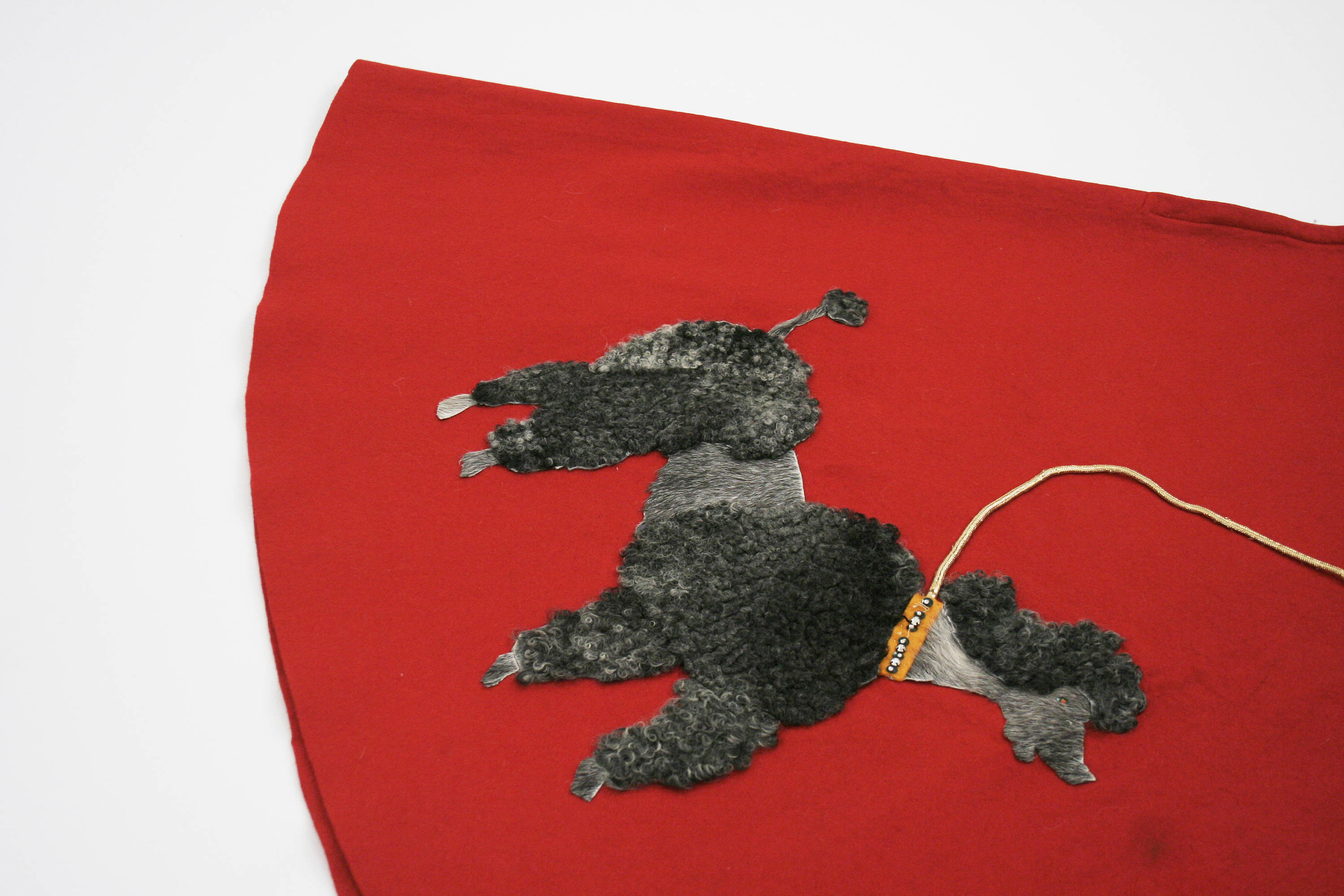 Vintage 1950s Felt Poodle Skirt Applique Cherry Red - Etsy