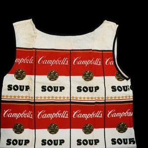 Vintage 1960s Souper Dress - Campbells Soup Cans - Andy Warhol - Paper ...