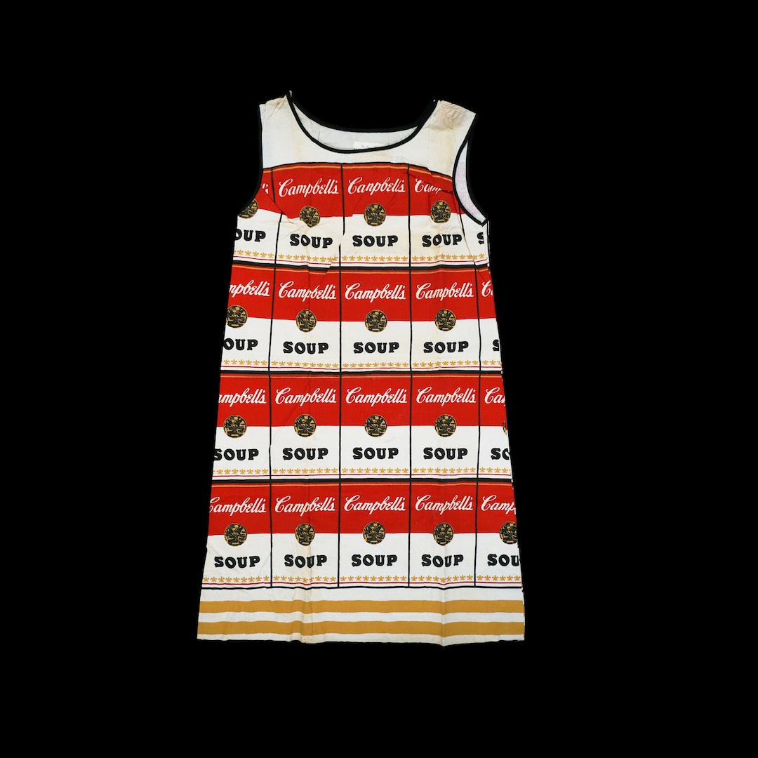Vintage 1960s Souper Dress - Campbells Soup Cans - Andy Warhol - Paper ...