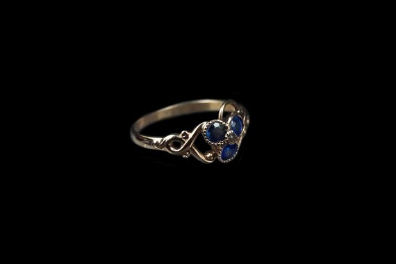 Antique Victorian Clover Ring - 3 Leaf Clover - 14K G… - Gem