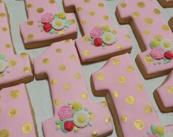 Number cookies | Etsy