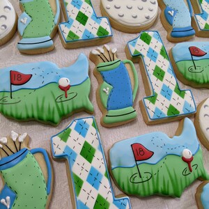 24 Golf First Birthday Decorated Cookies, Any Age Kids Golf, You Are ...