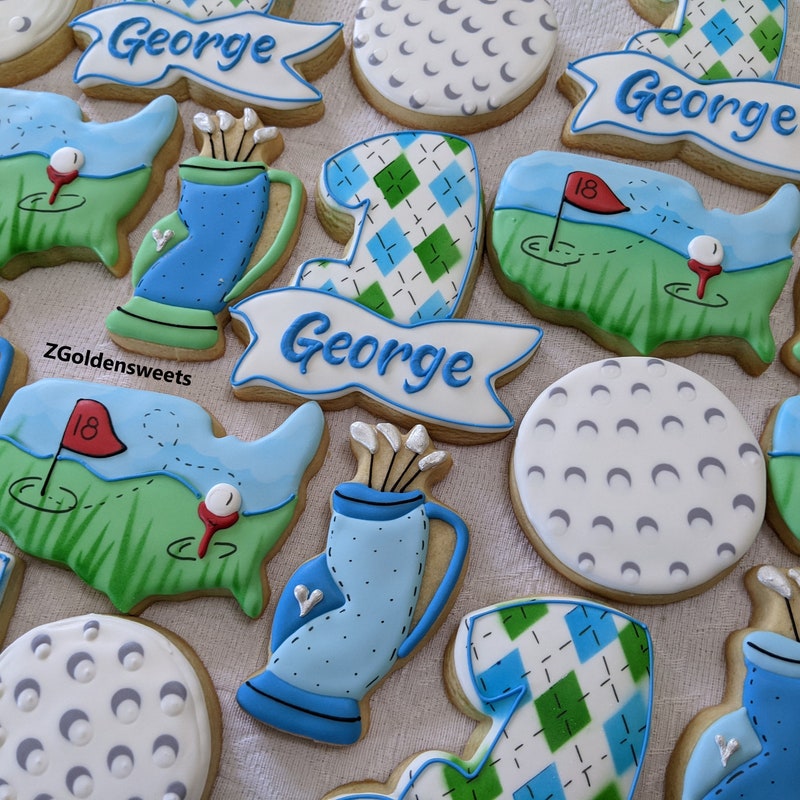 Golf Themed Cookies - Etsy