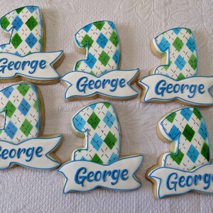 24 Golf First Birthday Personalized Cookies, Any Age Kids Golf, You Are ...