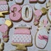30th Birthday Party 24 Personalized Decorated Cookies - Etsy