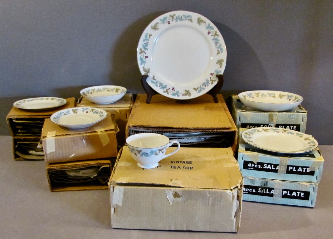 NOS NEW Vintage Fine China 6701 Max Schoenfeld All Original Boxes 8 ...