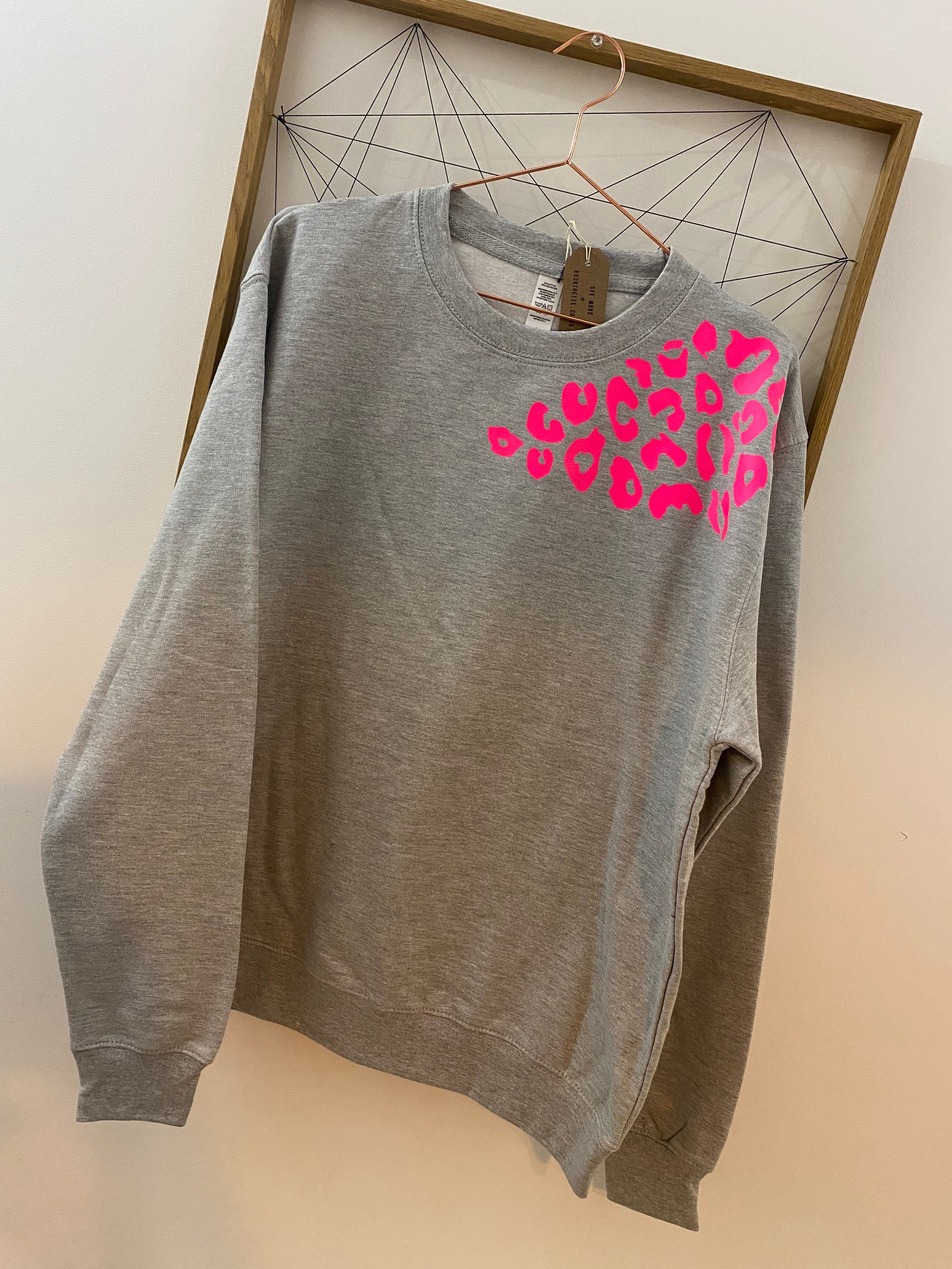 Womens Leopard Sweatshirt Womens Leopard Print Sweatshirt - Etsy