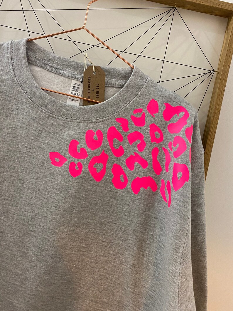 Womens Leopard Sweatshirt Womens Leopard Print Sweatshirt - Etsy