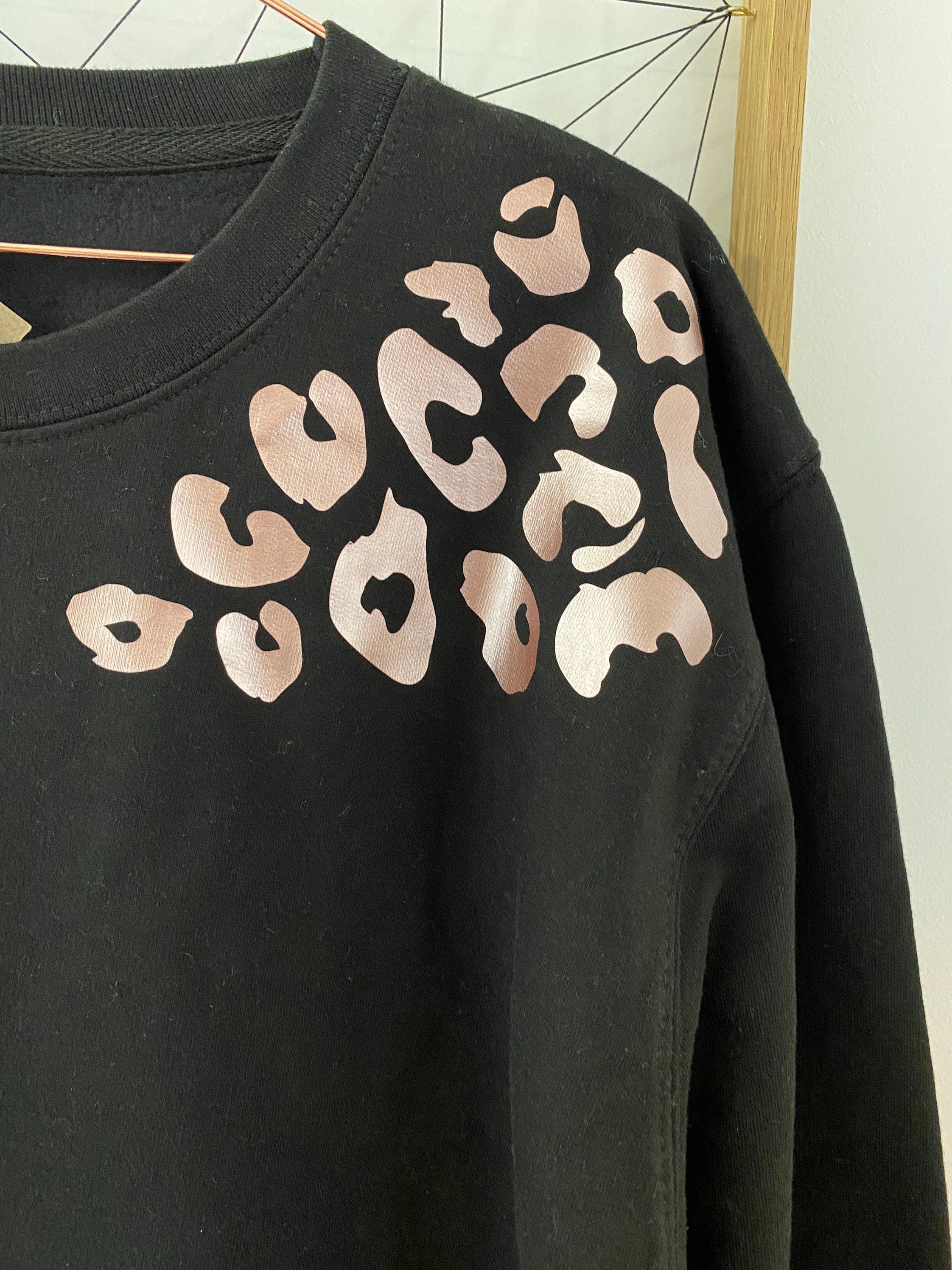 Womens Leopard Sweatshirt Womens Leopard Print Sweatshirt - Etsy