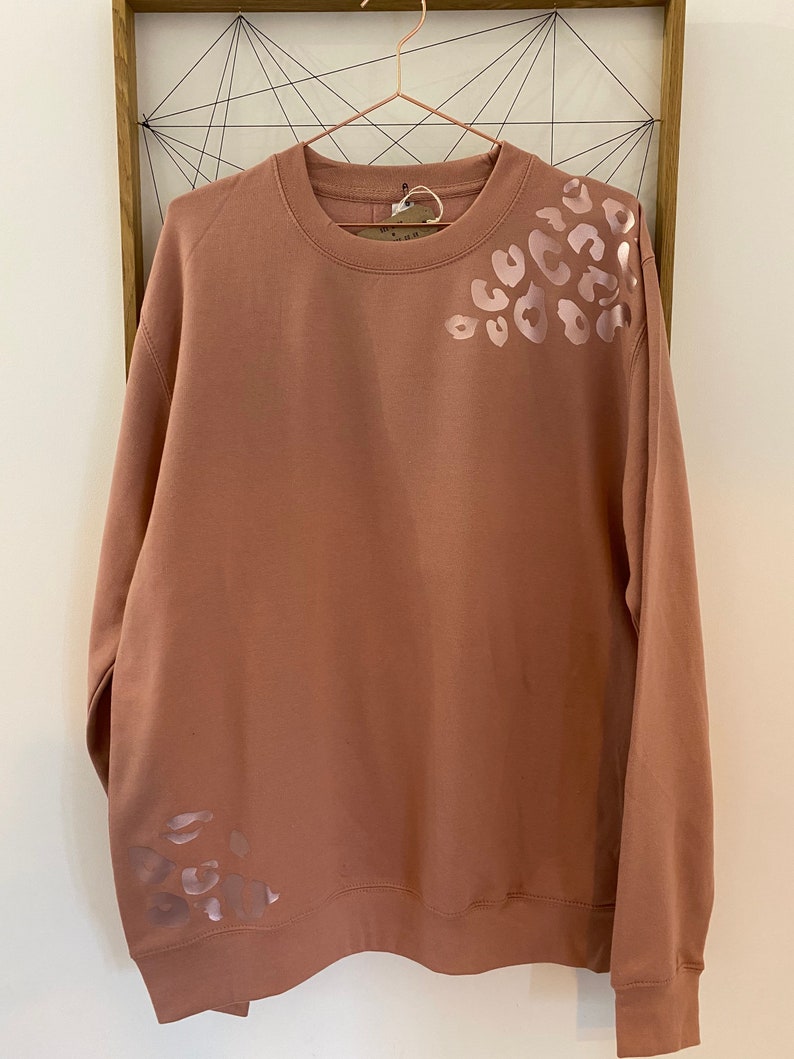 Womens Leopard Sweatshirt Womens Leopard Print Sweatshirt - Etsy