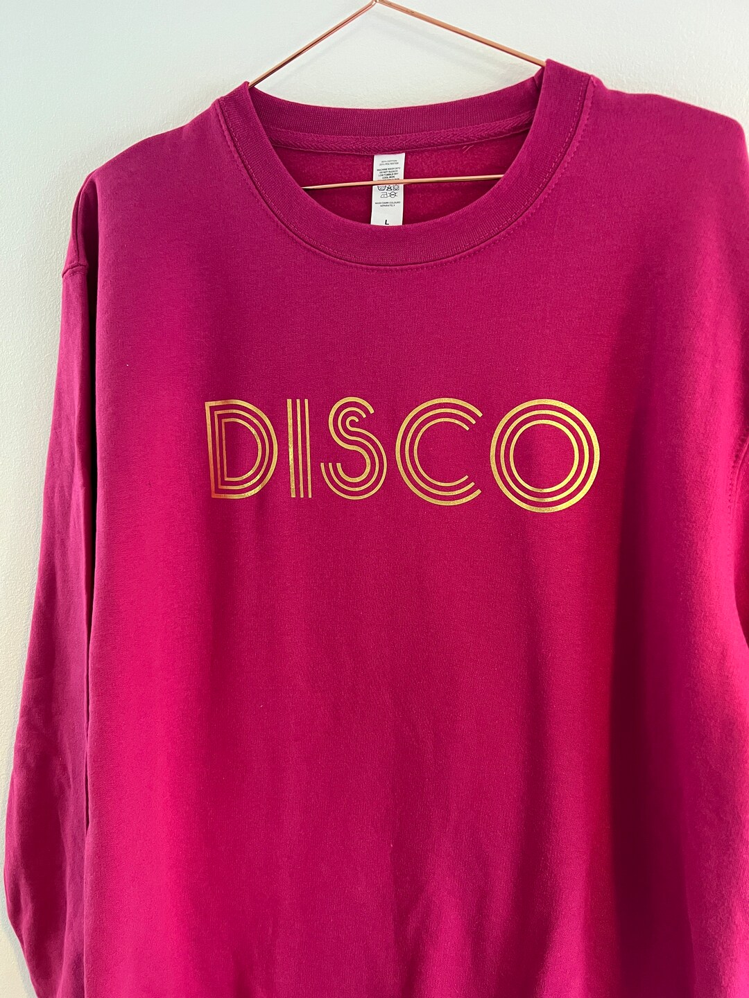 Pink Disco Sweater | Disco Sweatshirt | Disco Jumper | Disco |womans ...