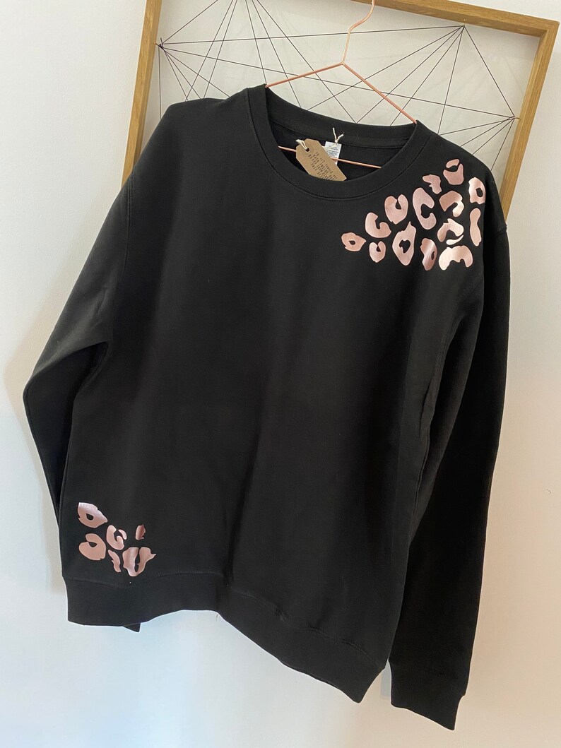 Womens Leopard Sweatshirt Womens Leopard Print Sweatshirt - Etsy