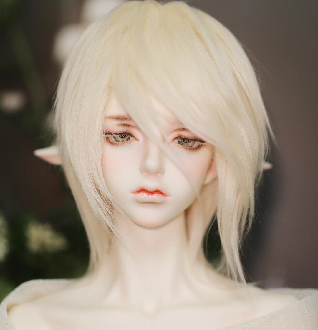 BJD Wig Basic Blond 9-10 8-9 7-8 Inch Synthetic Fur Wig Miyonidoll - Etsy