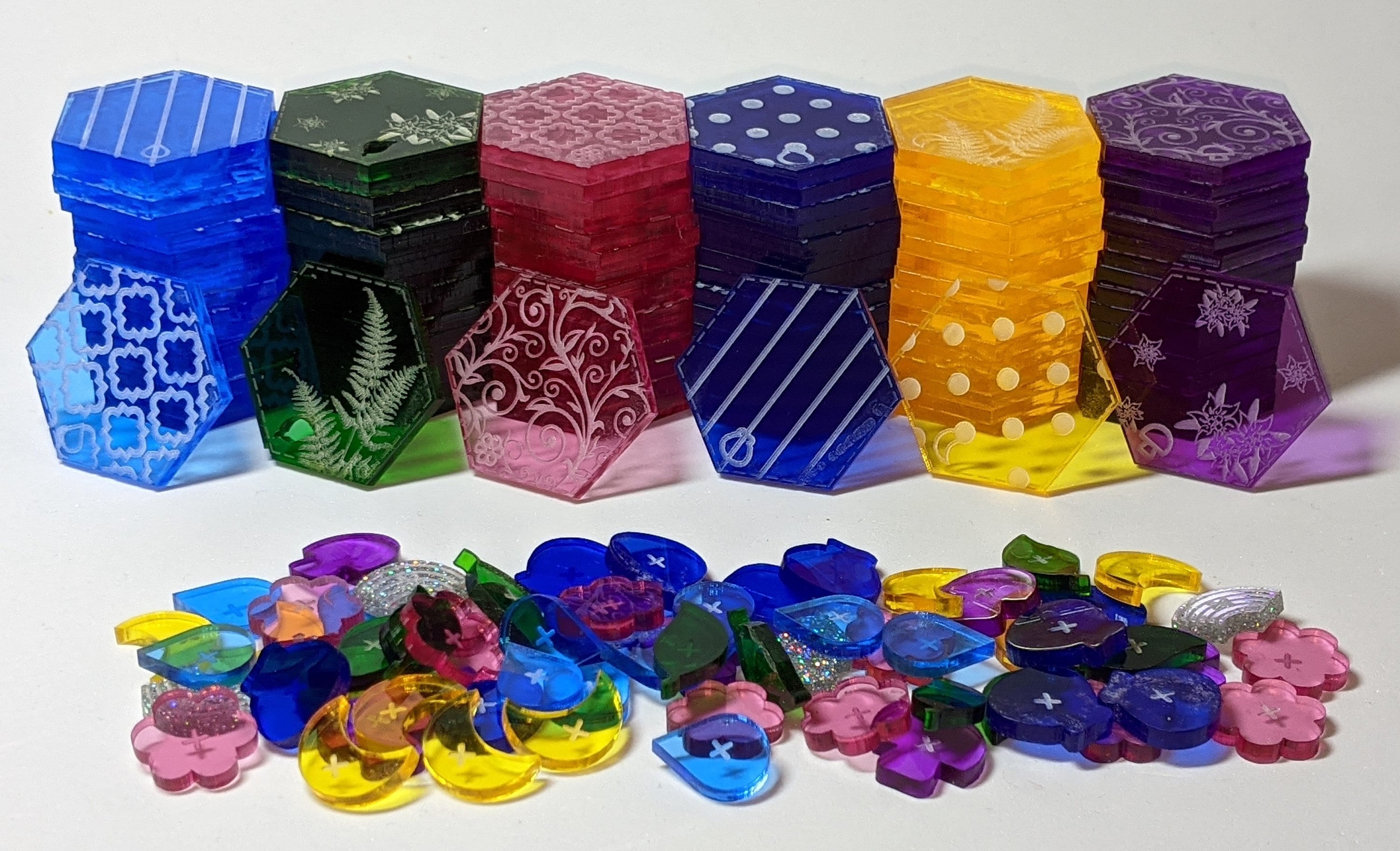 Calico -- Tiles and Buttons Upgrade for the Board Game Calico (160 ...