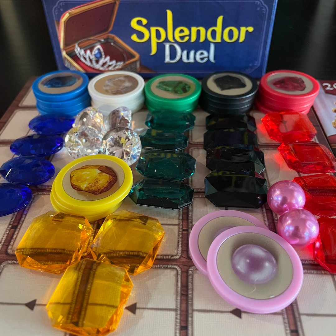 Splendor Duel Game: Acrylic Gem Upgrade Set - Etsy