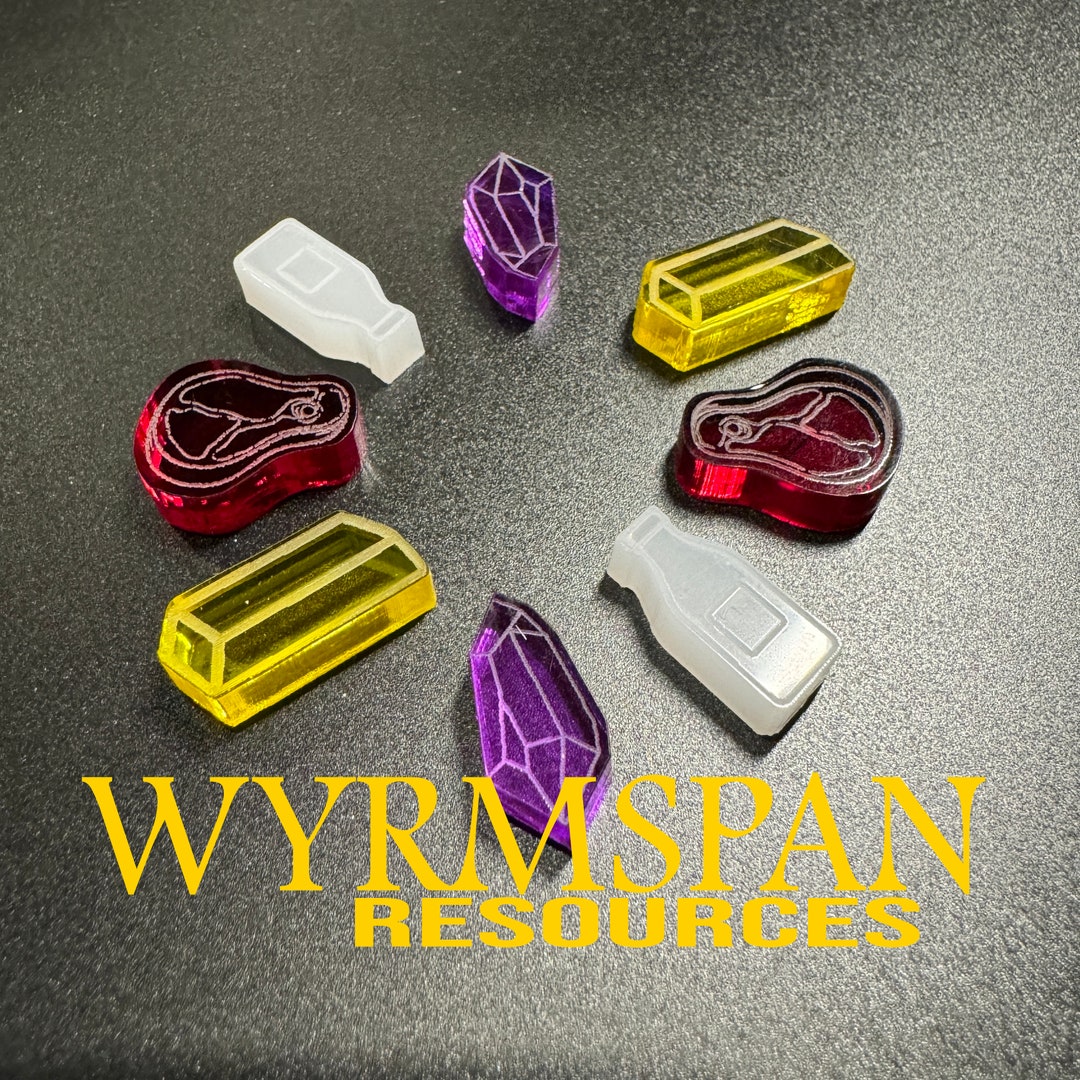 Wyrmspan Game: Acrylic Resource Token Upgrades (unofficial) - Etsy