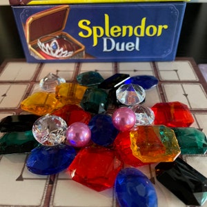 Splendor Duel Game: Acrylic Gem Upgrade Set - Etsy