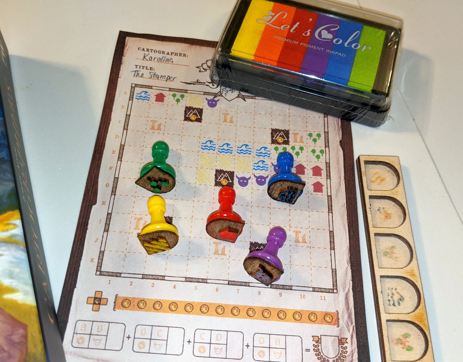 Stamps for Cartographers Game With or Without an Ink Pad Included! - Etsy