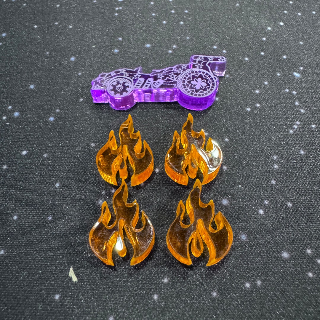 Villainous Token Upgrades! 4 Fire Tokens for Shere Khan and a Racer ...