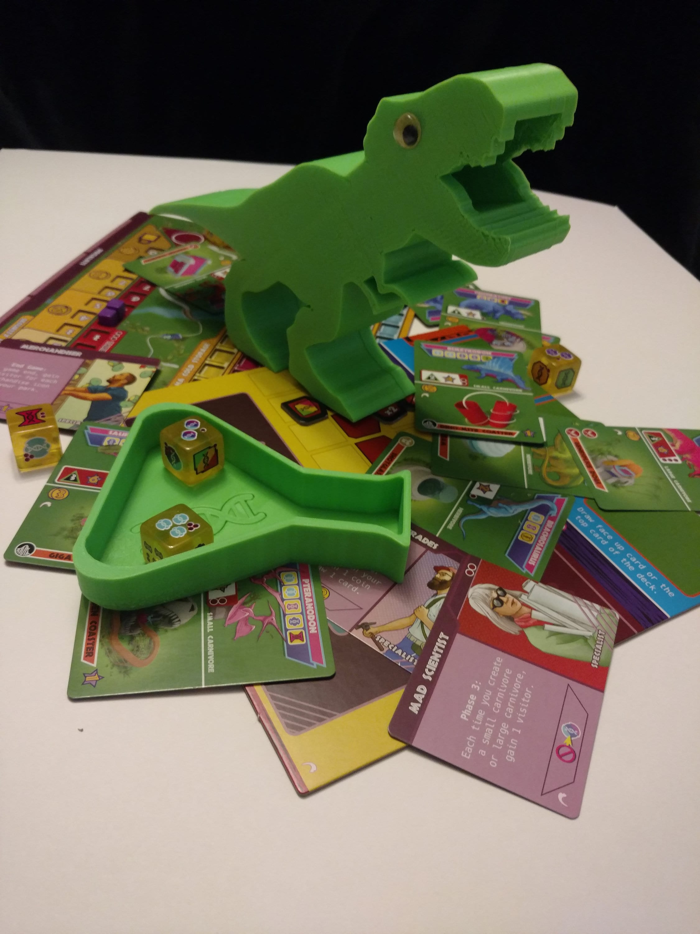 Dinosaur Island Dice Tower and Tray | Etsy