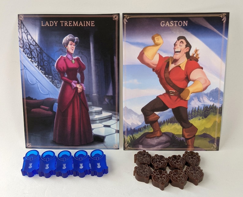 Villainous Token Upgrades Obstacle Tokens for Gaston and - Etsy